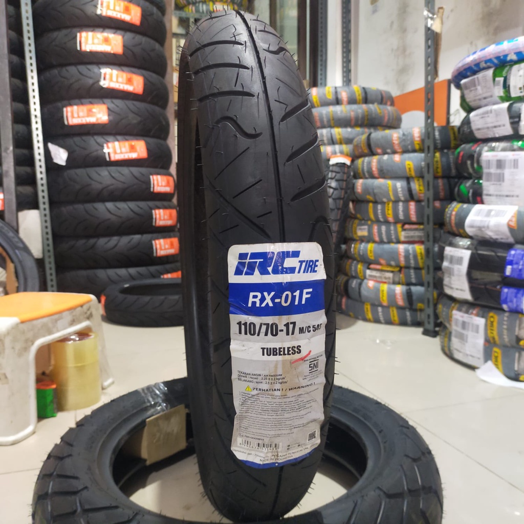 Jual BAN IRC RX-01F 110/70 RING 17 TUBELES FREE PENTIL | Shopee Indonesia