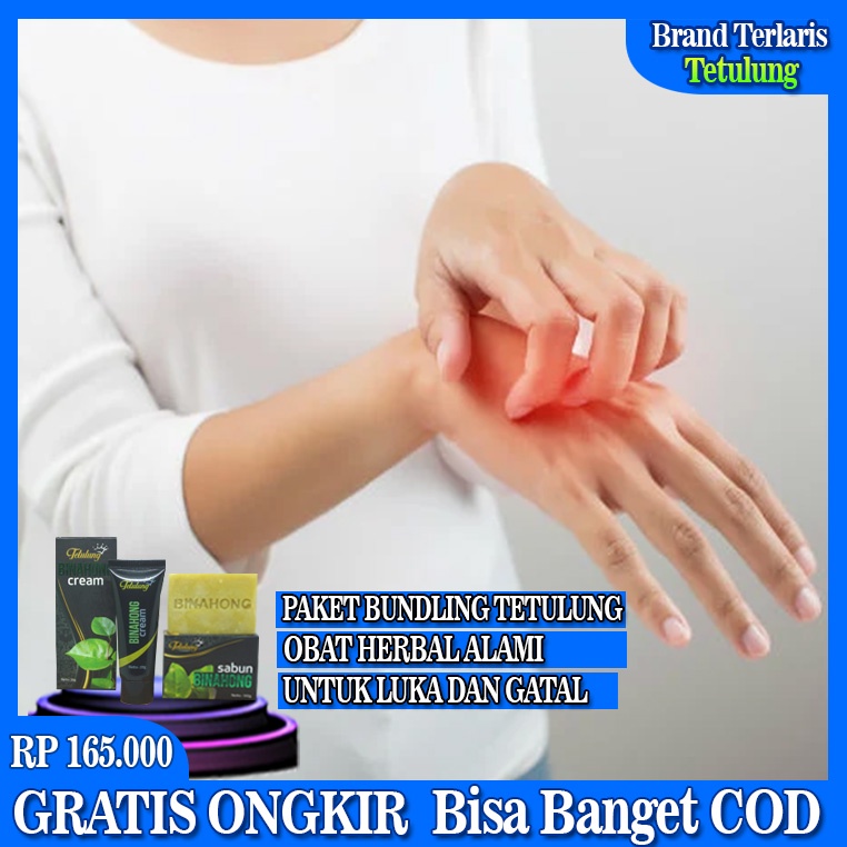 Jual Paket Hemat Tetulung Cream 20gr Dan Sabun, Obat Luka Dan Gatal ...