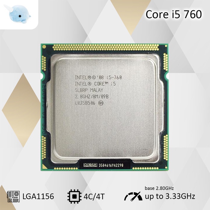 Jual Intel Core i5 760 Processor 3.33GHz LGA 1156 CPU Second 4C4T ...