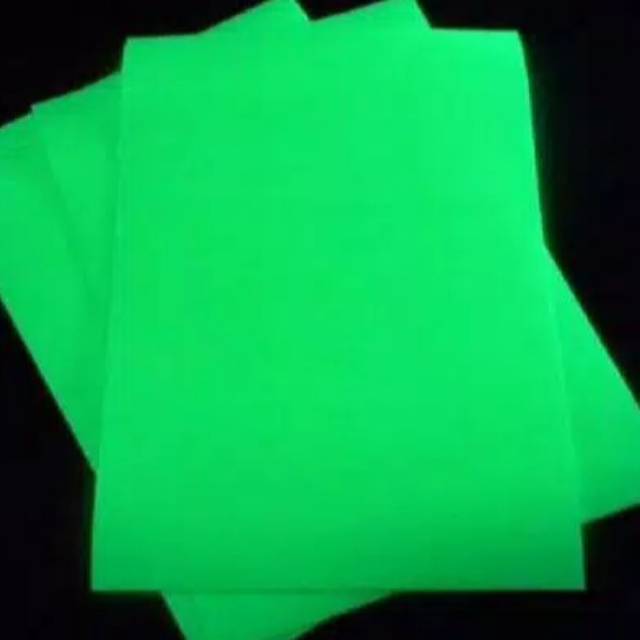 Jual Kertas Fosfor GID 10*20 cm/STIKER ABLAZE FOSFOR/STIKER SUPER GLOW ...