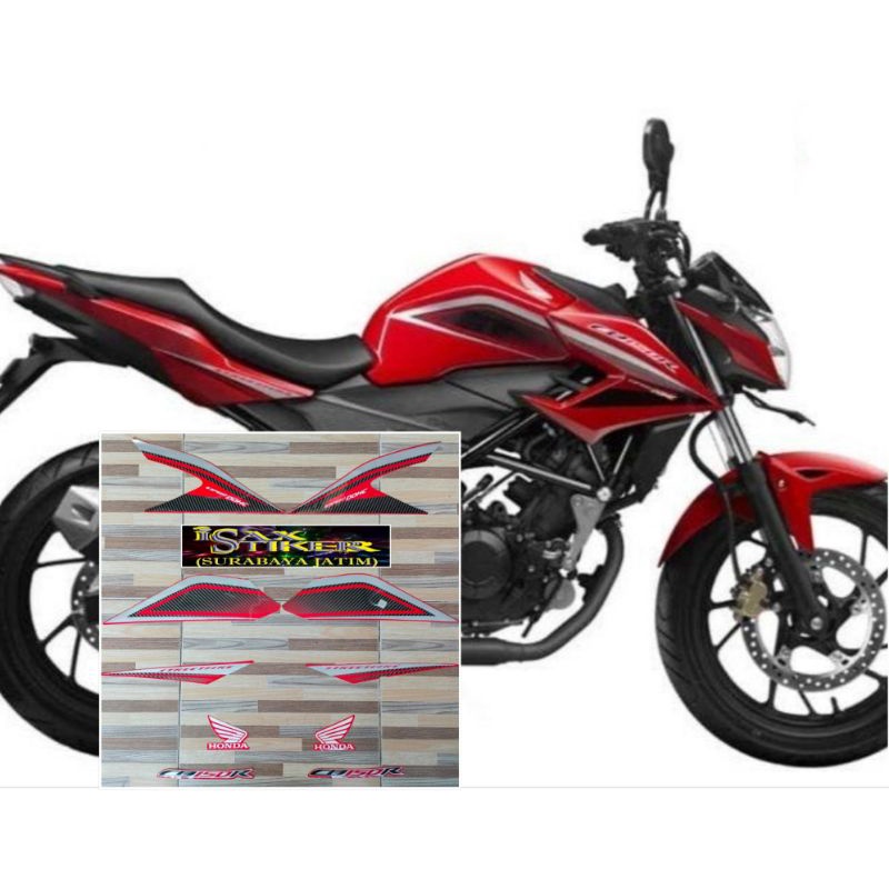 Jual striping original Honda cb150r merah tahun 2015 2016 | Shopee ...