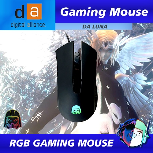 Jual Mouse Gaming Digital Alliance Luna RGB | Shopee Indonesia