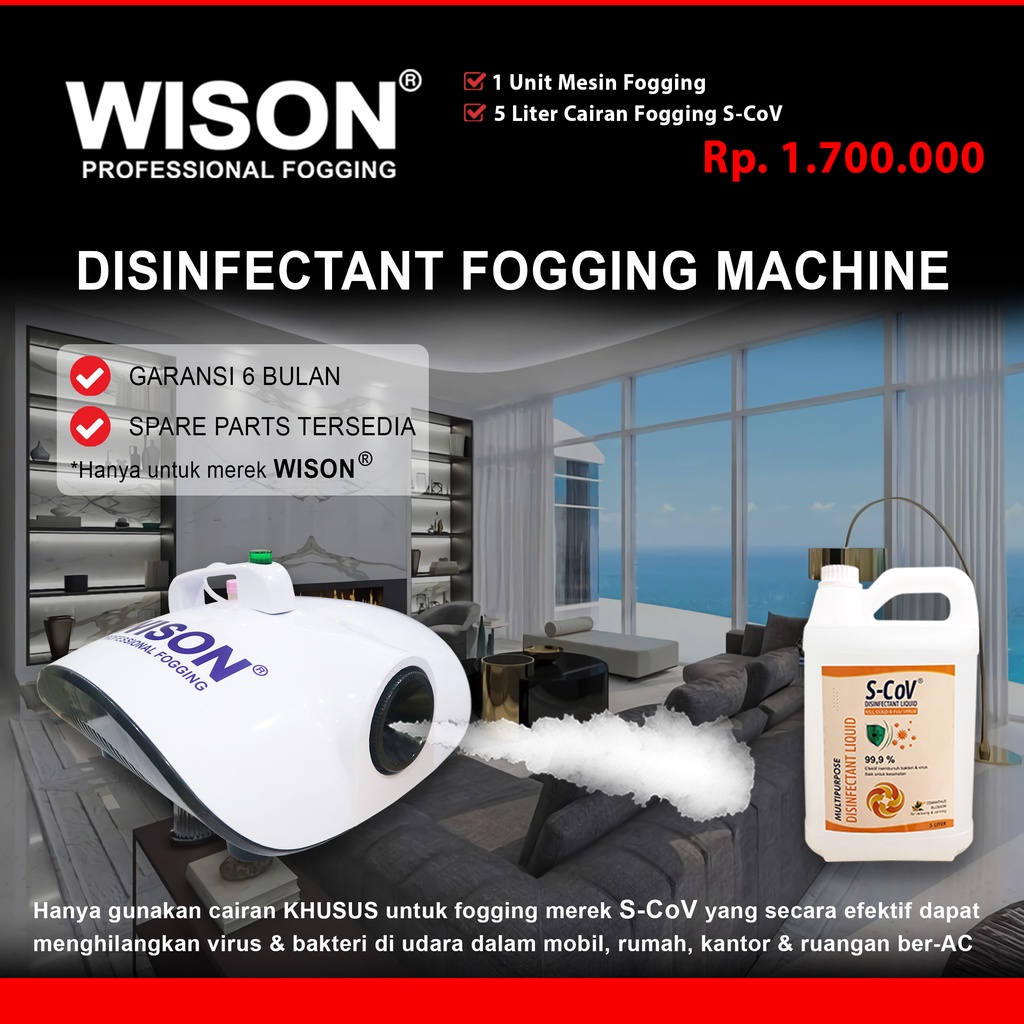 Jual WISON - Mesin Fogging + 5 Liter Cairan Fogging | Shopee Indonesia
