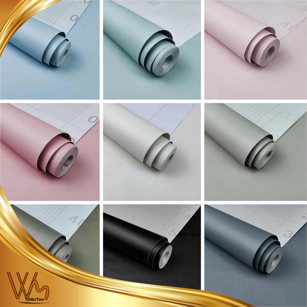 Jual Wallpaper Dinding Sticker Motif Marmer Polos Pastel 45cm x 100cm ...