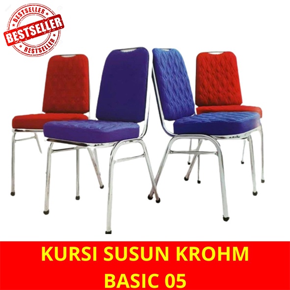 Jual KURSI SUSUN KROHM BASIC 05 | FAJAR AGUNG | | Shopee Indonesia