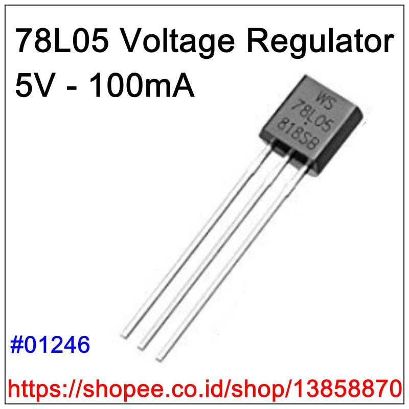 Jual WS78L05 L78L05 78L05 TO92 ic Voltage Regulator POSITIVE 5V 100mA 0.1A | Shopee Indonesia
