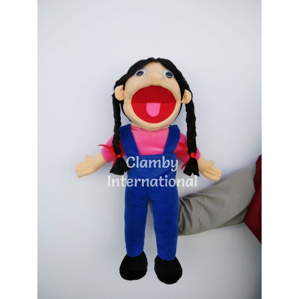 Jual muppet adik cewek | Hand Puppet Ventriloquist mainan anak murah ...