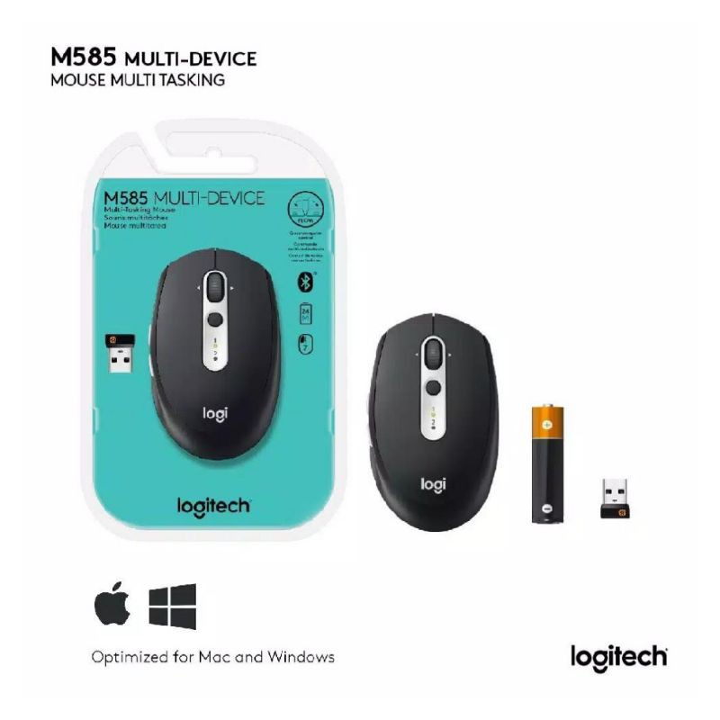 Jual Mouse Wireless Bluetooth LOGITECH M 585 Multi Device Garansi 1 ...