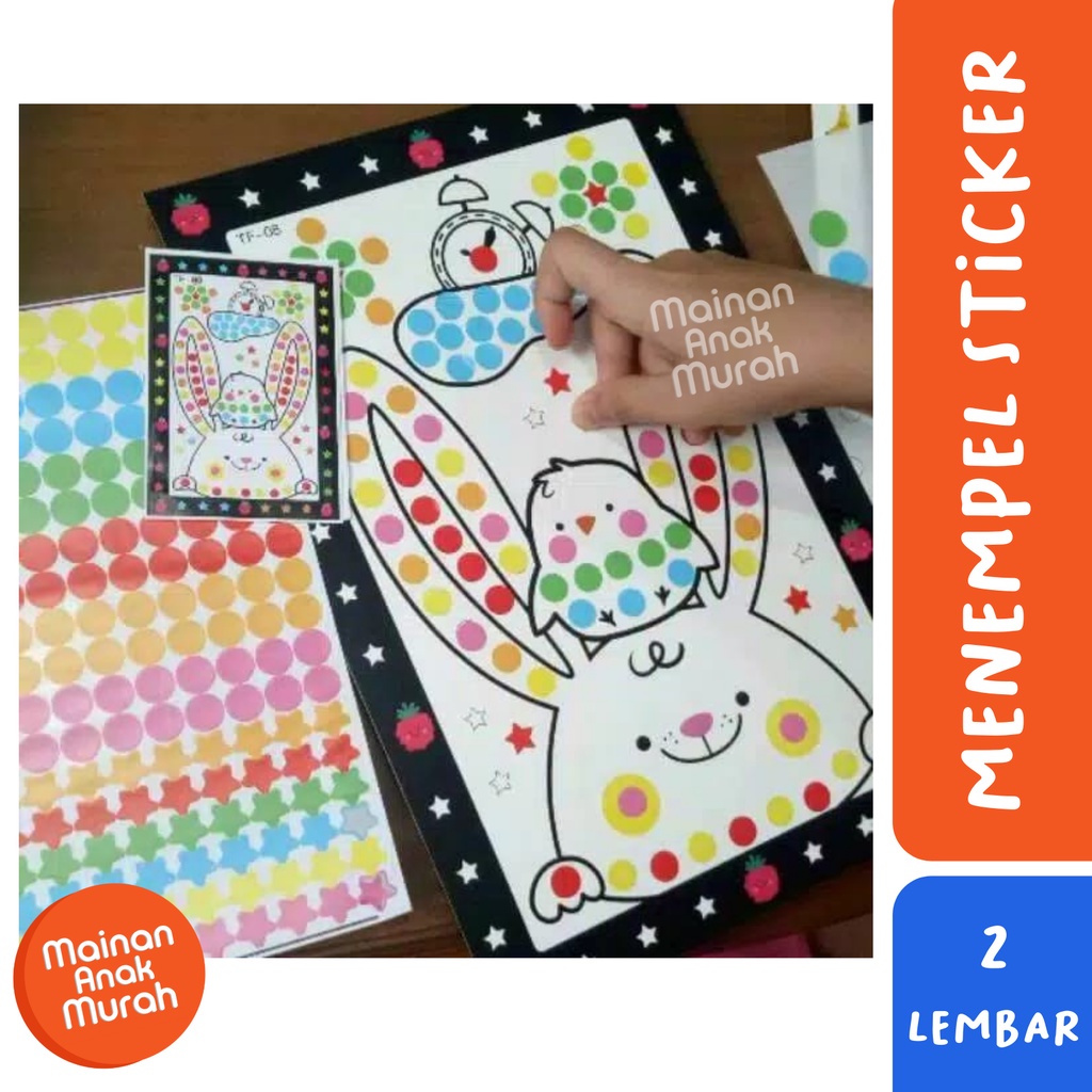 Jual Mainan Edukasi Menempel Stiker dan Mewarnai / Mainan Tempel ...