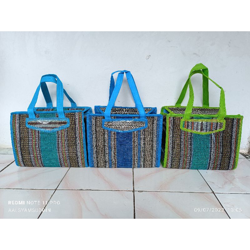 Jual Tas Tenun Tikar Kotak Besar Size 33×23×27 | Shopee Indonesia