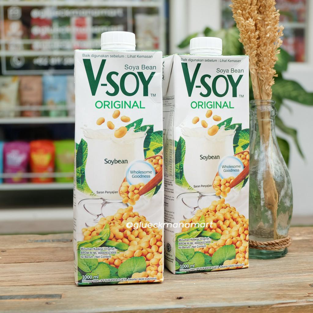 Jual V-Soy Soy Milk Original UHT 1L | Shopee Indonesia