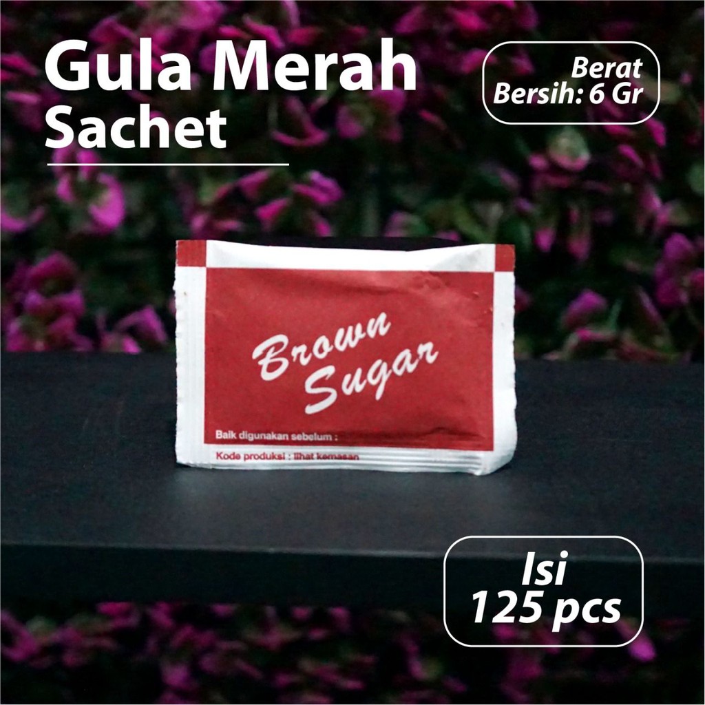 Jual [Isi 125 pcs] Brown Sugar Sachets - Gula Merah Saset Hotel - Gula ...