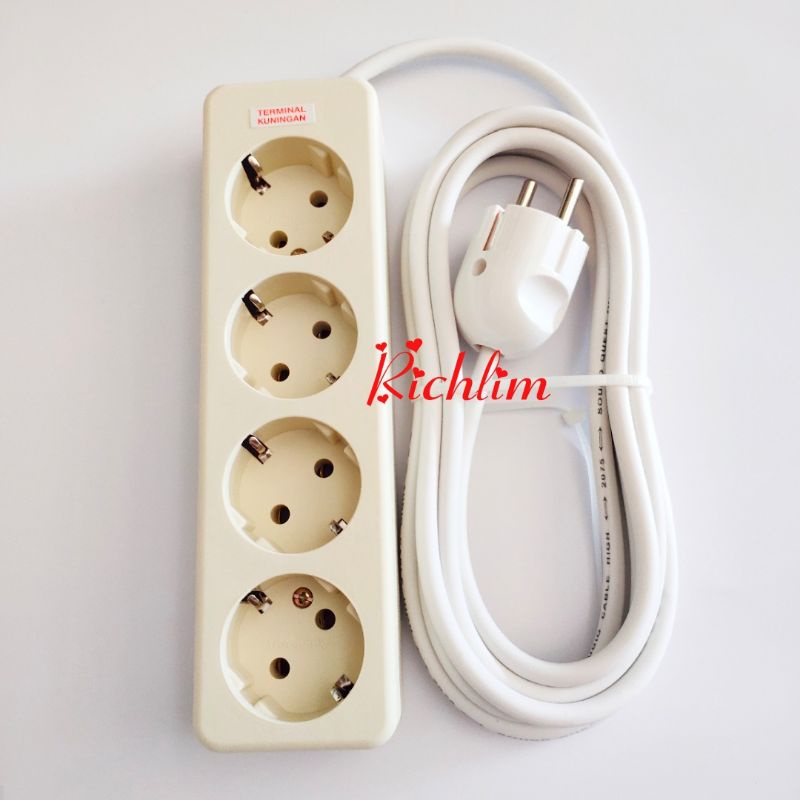 Jual Stop Kontak Uticon/Stopkontak Terminal kuningan 1 2 3 4 5 6 Lubang/Colokan Listrik | Shopee ...