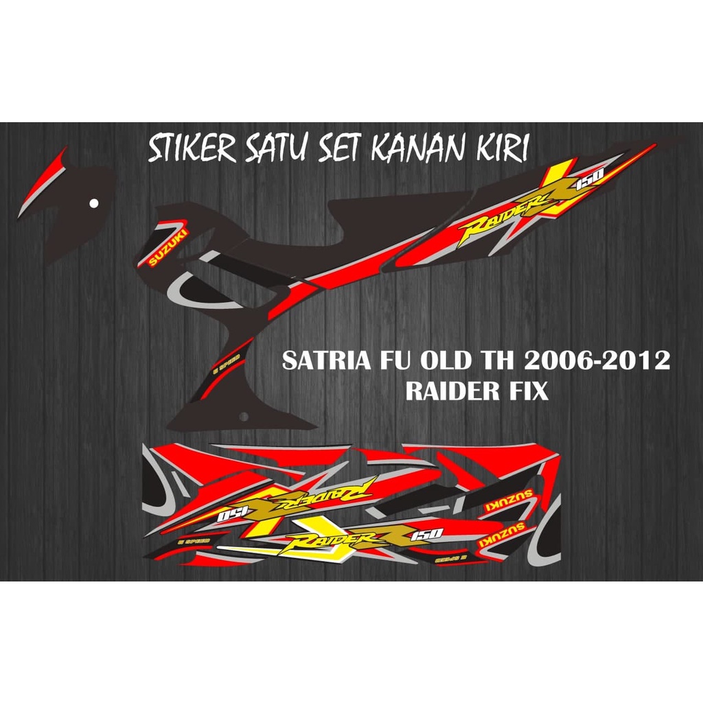 Jual STIKER STRIPING DECAL SATRIA FU OLD TH 2006-2012 RAIDER FIX ...