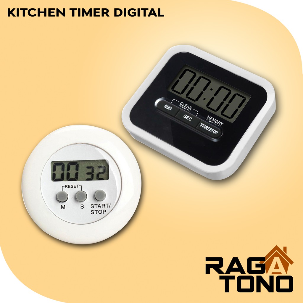Jual Timer Digital Dapur dengan Stopwatch Dan Magnet | Shopee Indonesia