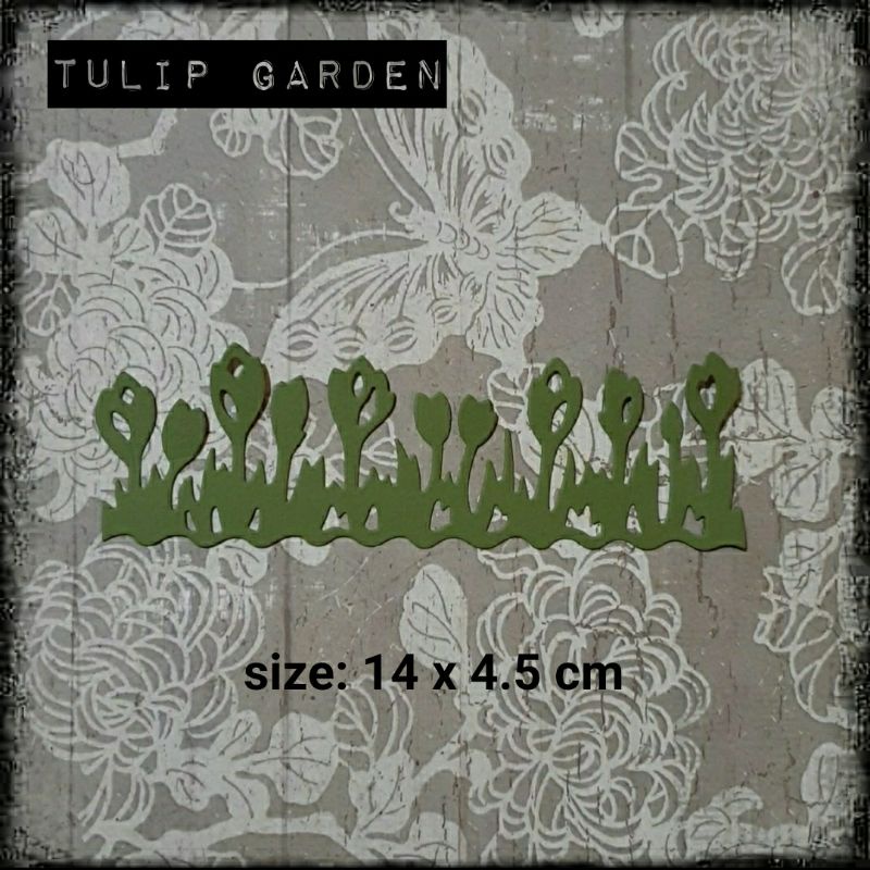 Jual Scrapbook bunga tulip/die cut tulip garden | Shopee Indonesia