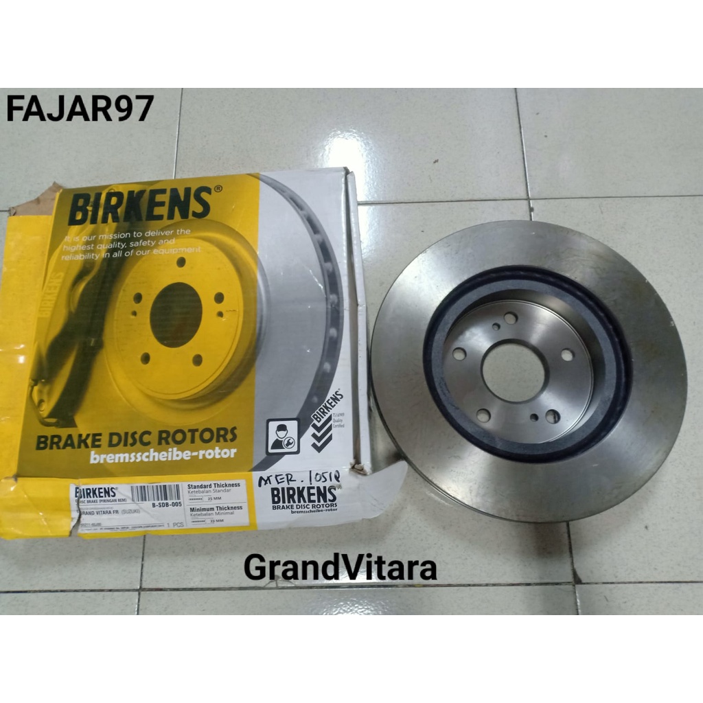 Jual Piringan rem cakram/disc brake Suzuki Grand Vitara BIRKENS ...