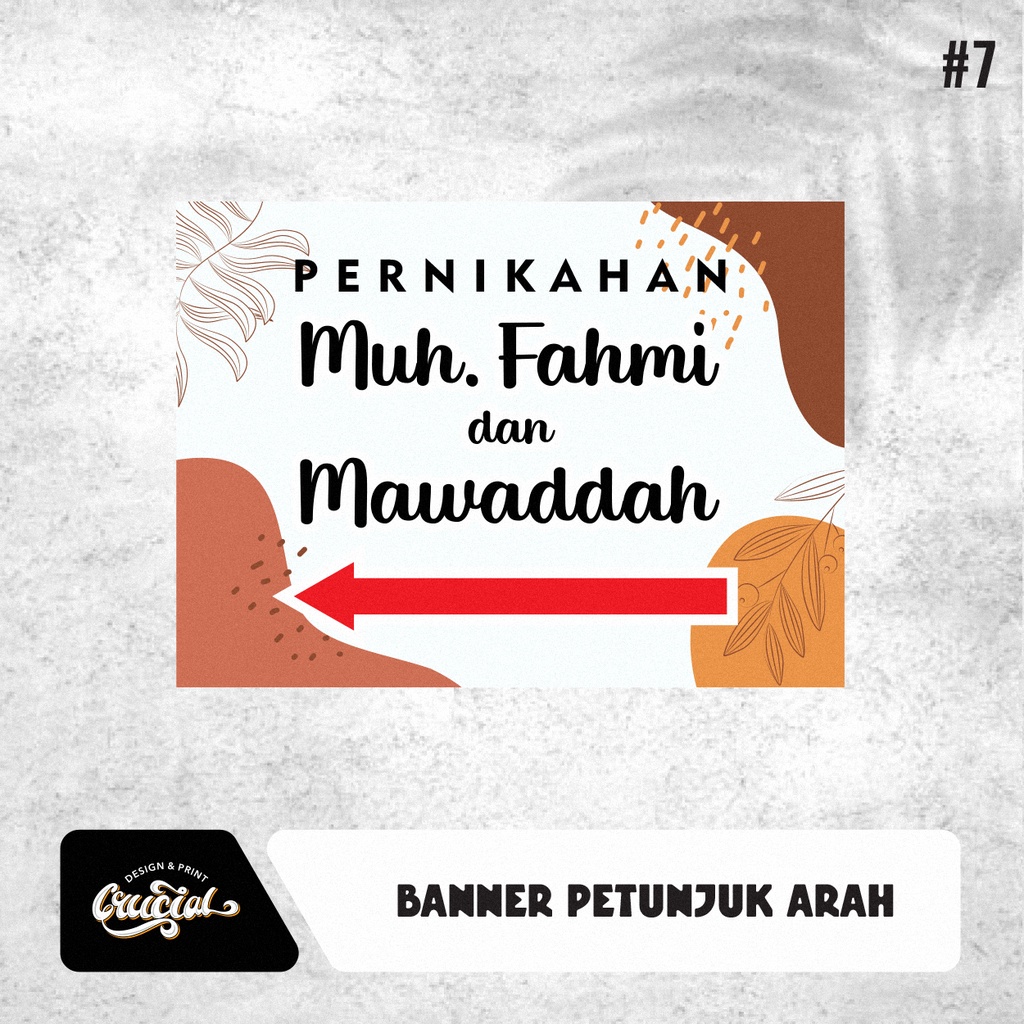 Jual Banner Petunjuk Arah Pernikahan JDM | Shopee Indonesia