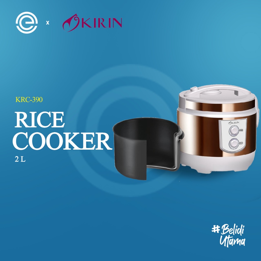 Jual KIRIN Rice Cooker Premium Series 2 Liter KRC-390 | Shopee Indonesia