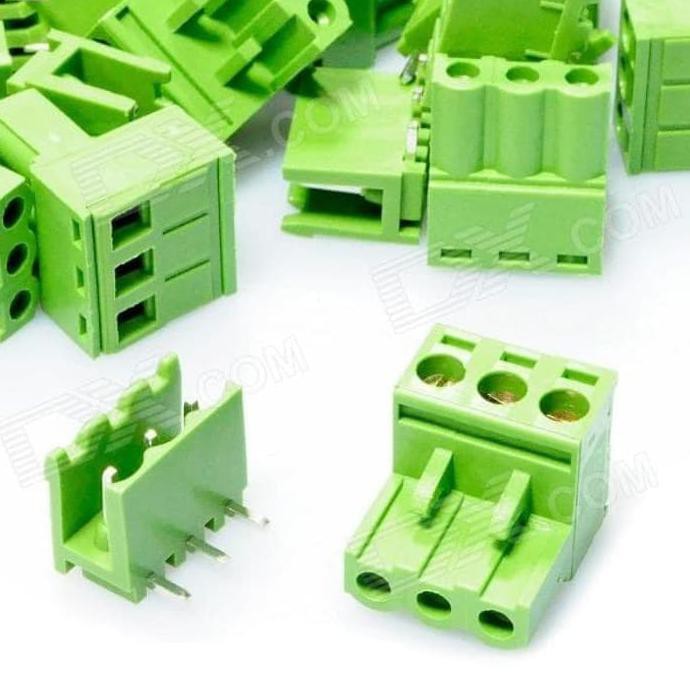 Jual Jual Terminal Block Konektor Plugable 5.08Mm 3 Pin Screw Jenis ...