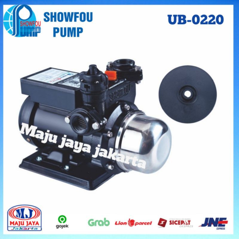 Jual Pompa Booster Showfou UB 0220 Pompa Pendorong kran Kamar Mandi ...