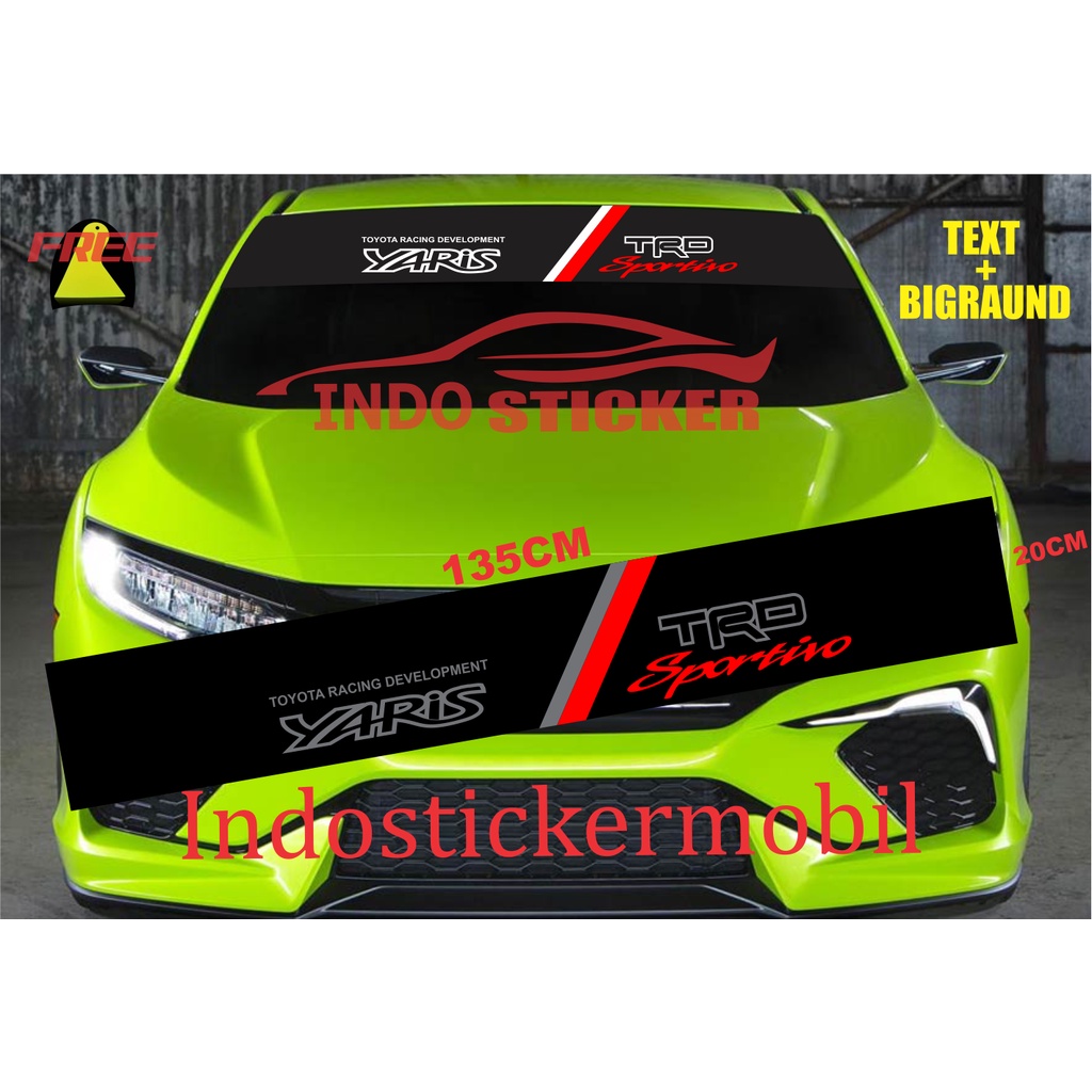 Jual Sticker stiker kaca mobil rush stiker kaca depan mobil toyota rush ...