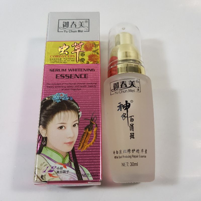Jual Serum Cordyceps Whitening Essence Yu Chun Mei POM (30ml) | Shopee ...