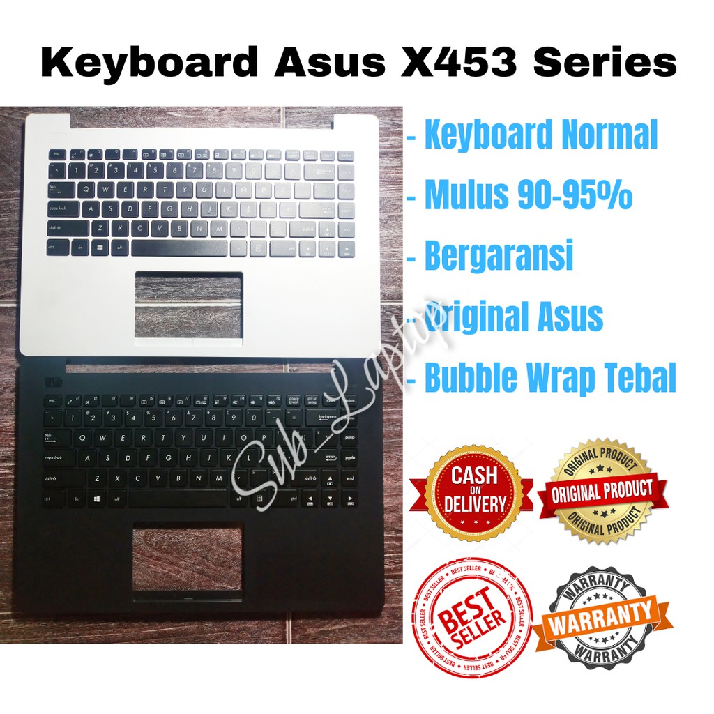 Jual Keyboard Asus X453 X453MA X453SA X453M X453S Frame Keyboard Mulus ...