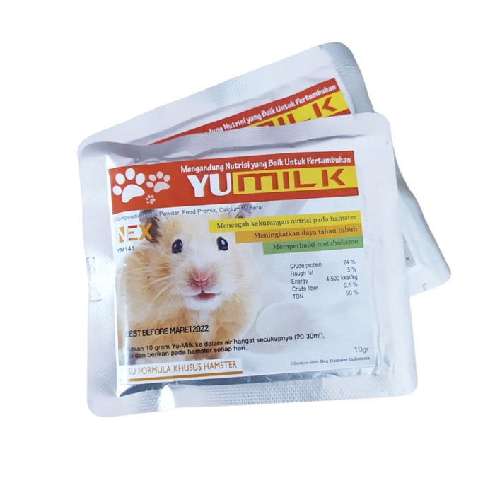 Jual hamster-vitamin-obat- susu formula khusus hamster yu-milk ...