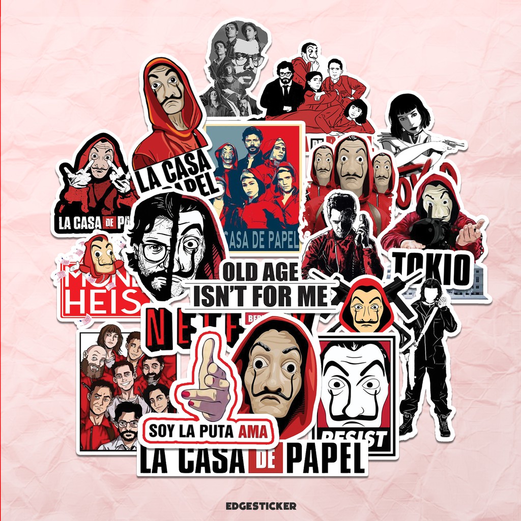 Jual 20pcs MONEY HEIST Aesthetic Sticker Tumblr Sticker Laptop | Shopee ...