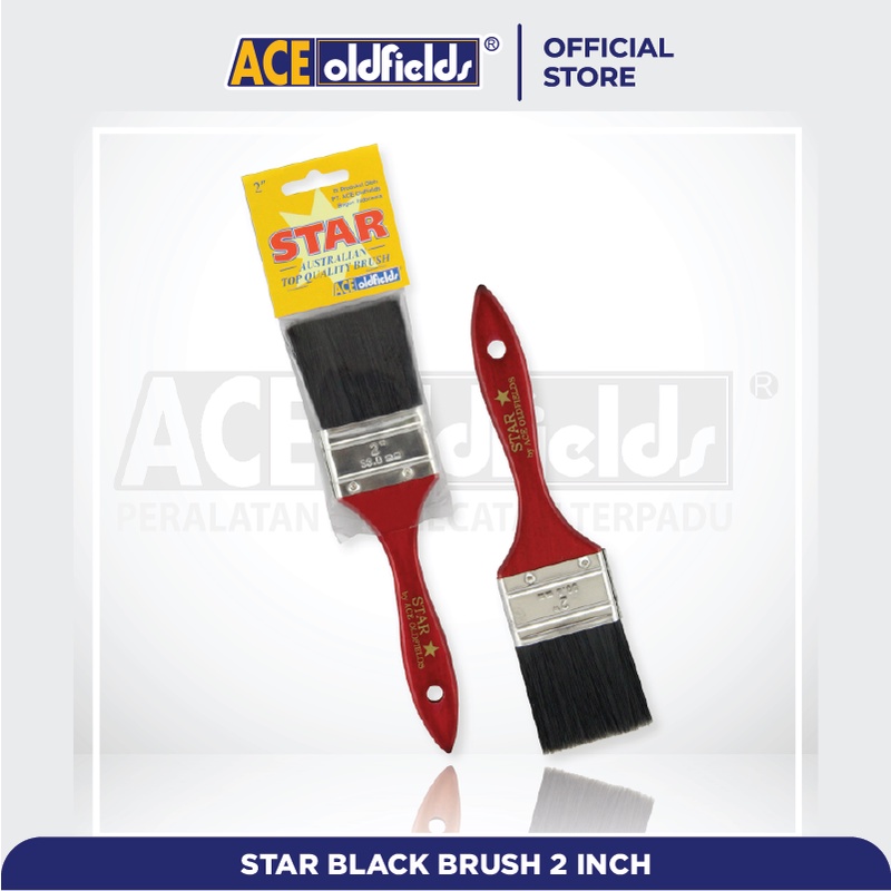 Jual Ace Oldfields - Star Brush / Kuas Star Bulu Hitam | Shopee Indonesia