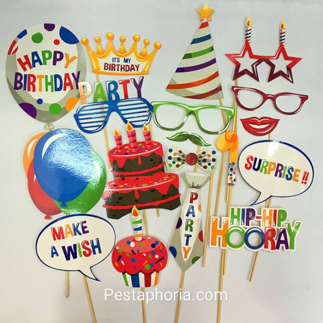 Jual Photo Props / Party Props / Photoprops Aksesoris Foto Booth HBD ...