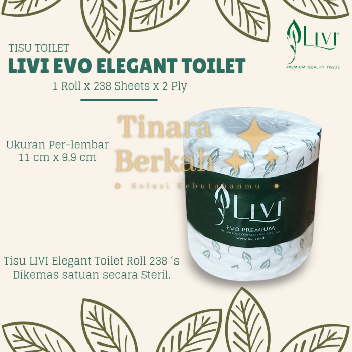 Jual Tissue LIVI Evo Elegant Toilet Roll 238 Sheet Tisu Premium ...