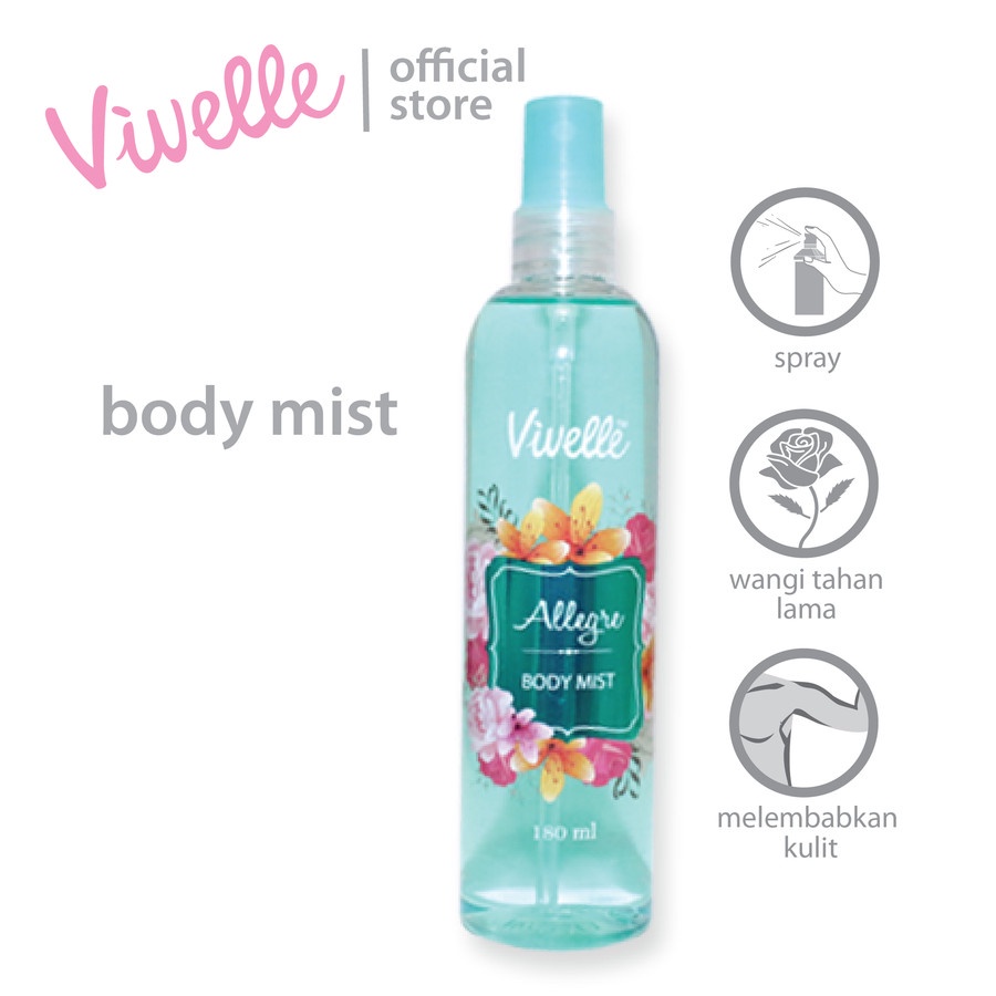 Jual Vivelle Body Mist 180ml | Shopee Indonesia