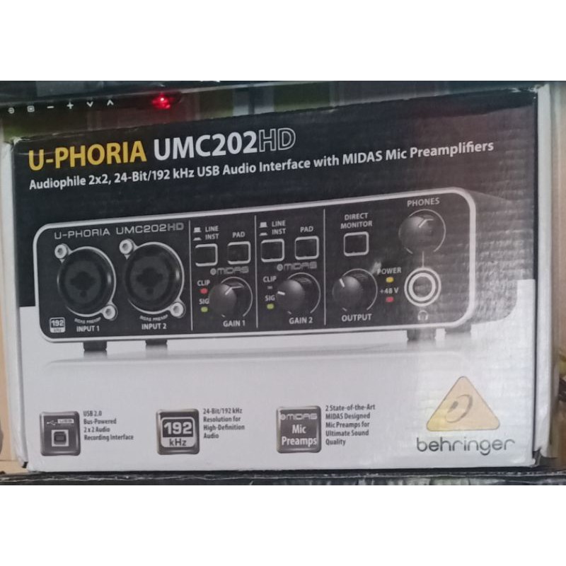 Jual soundcard behringer umc202hd | Shopee Indonesia