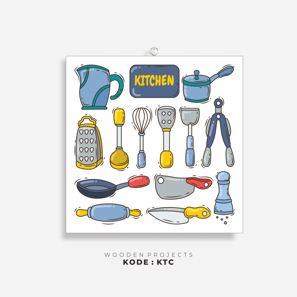 Jual Wooden Projects Hiasan dinding pajangan dapur unik lucu shabby ...