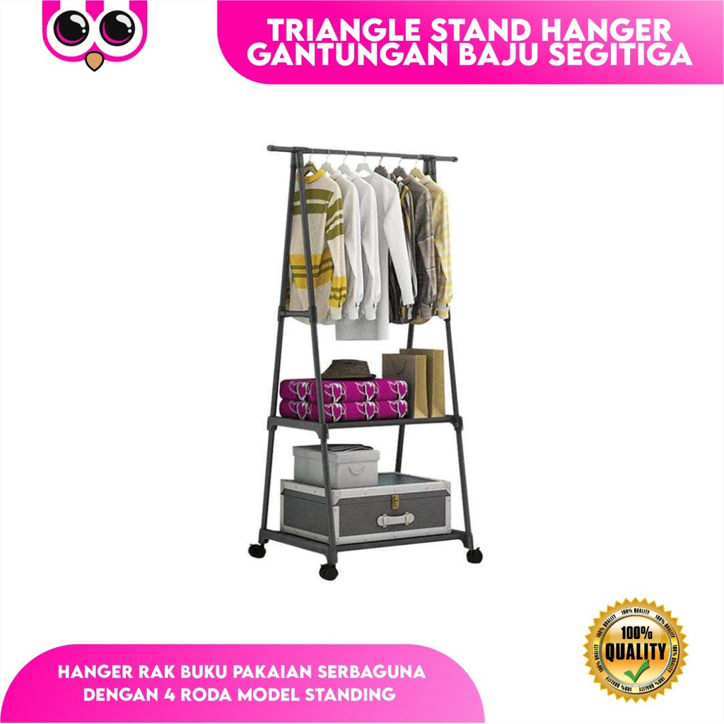 Jual [ SEGITIGA ] TRIANGLE STAND HANGER/GANTUNGAN BAJU SEGITIGA ...