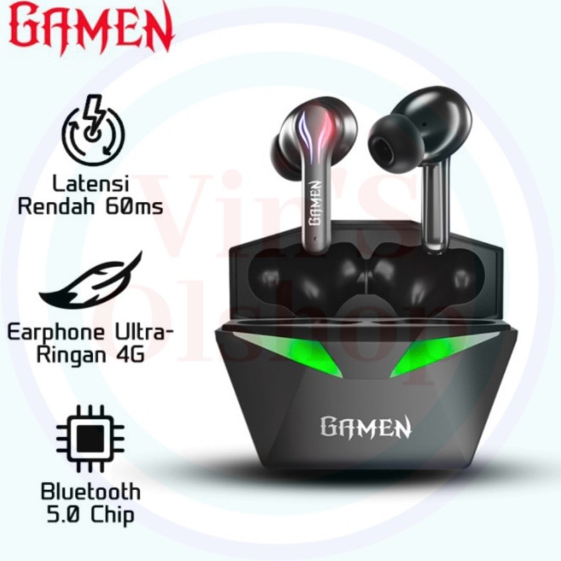 Jual Gaming TWS Gamen Sirens 2 Bluetooth 5.0 Resmi/Headset Gaming ...
