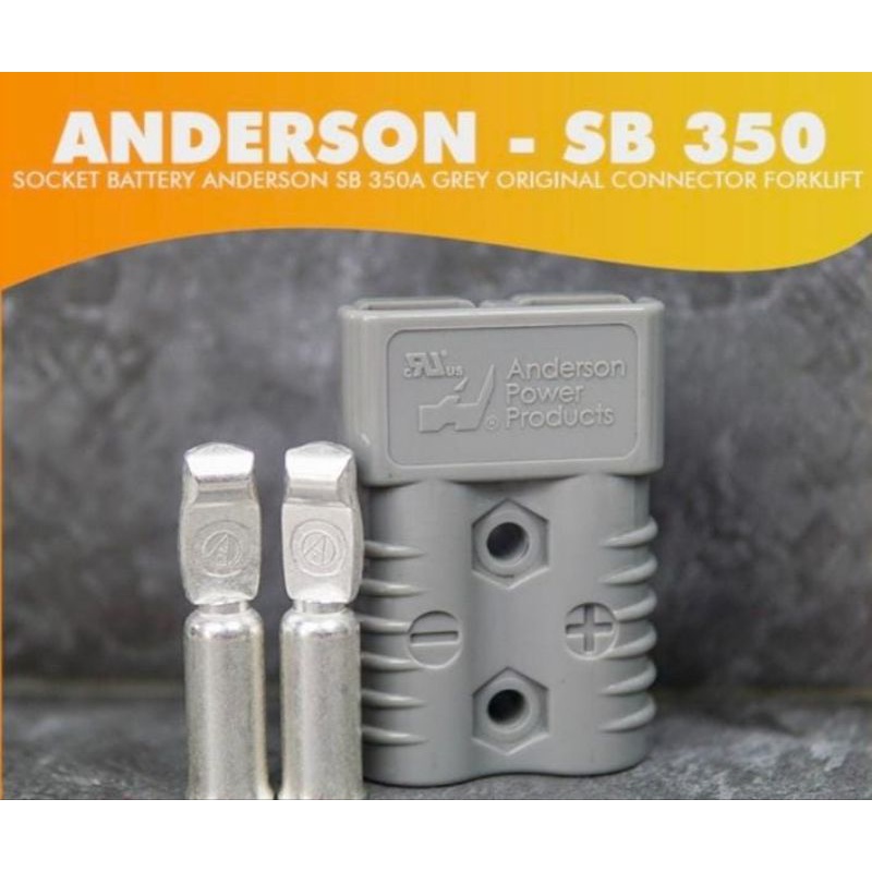 Jual Socket Battery Anderson 350A 600V For Forklift / Aki | Shopee ...
