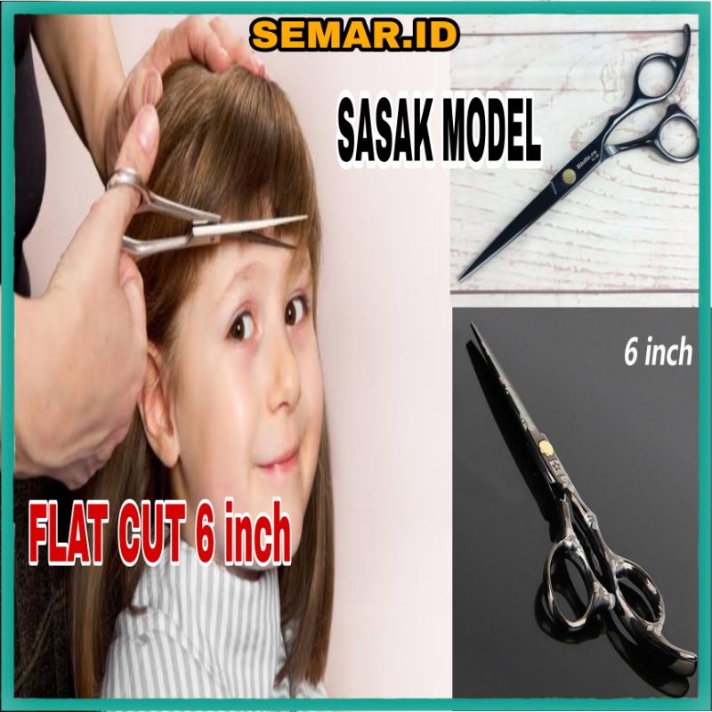 Jual Gunting Rambut Sasak Stainless Steel Alat Cukur Tipis Bergerigi ...