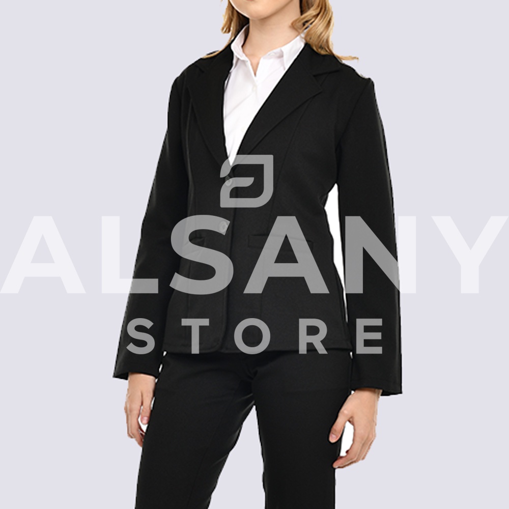 Jual Blazer Wanita Formal Jas Blezer Hitam Blazer Kerja Wanita Kantor ...