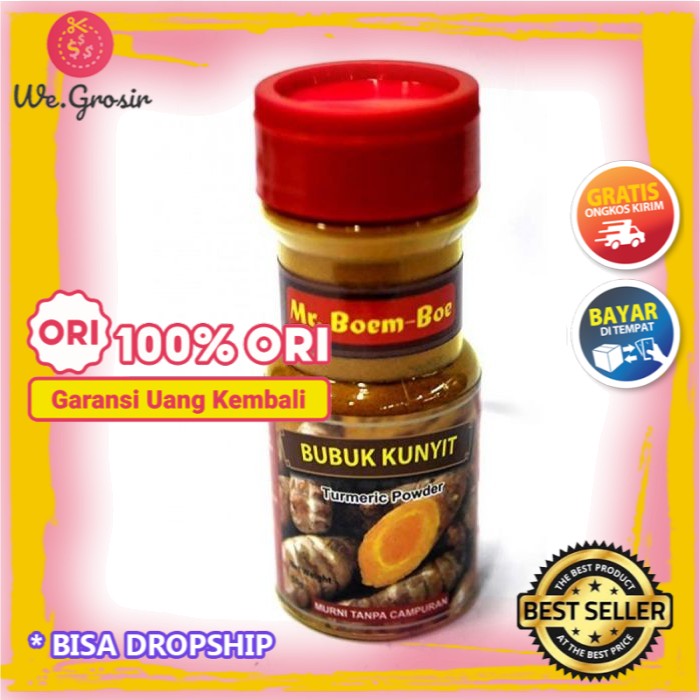 Jual BUBUK KUNYIT MURNI 50GR / TURMERIC POWDER - Mr. Boemboe | Shopee ...
