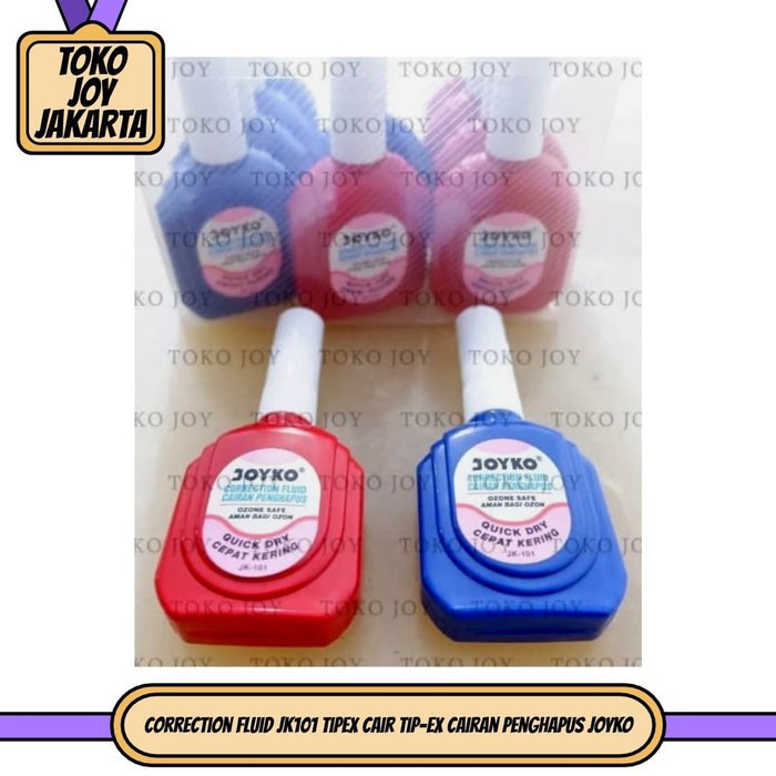Jual Correction Fluid JK101 Tipex cair Tip-ex cairan penghapus ...