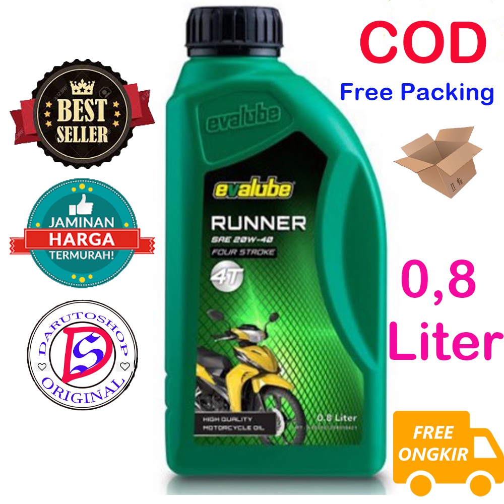 Jual Oli Motor Evalube Runner 20W-40 0,8 Liter | Shopee Indonesia