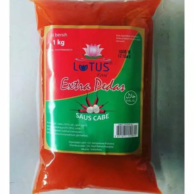 Jual Lotus Saus Sambal Extra Pedas 1Kg | Shopee Indonesia