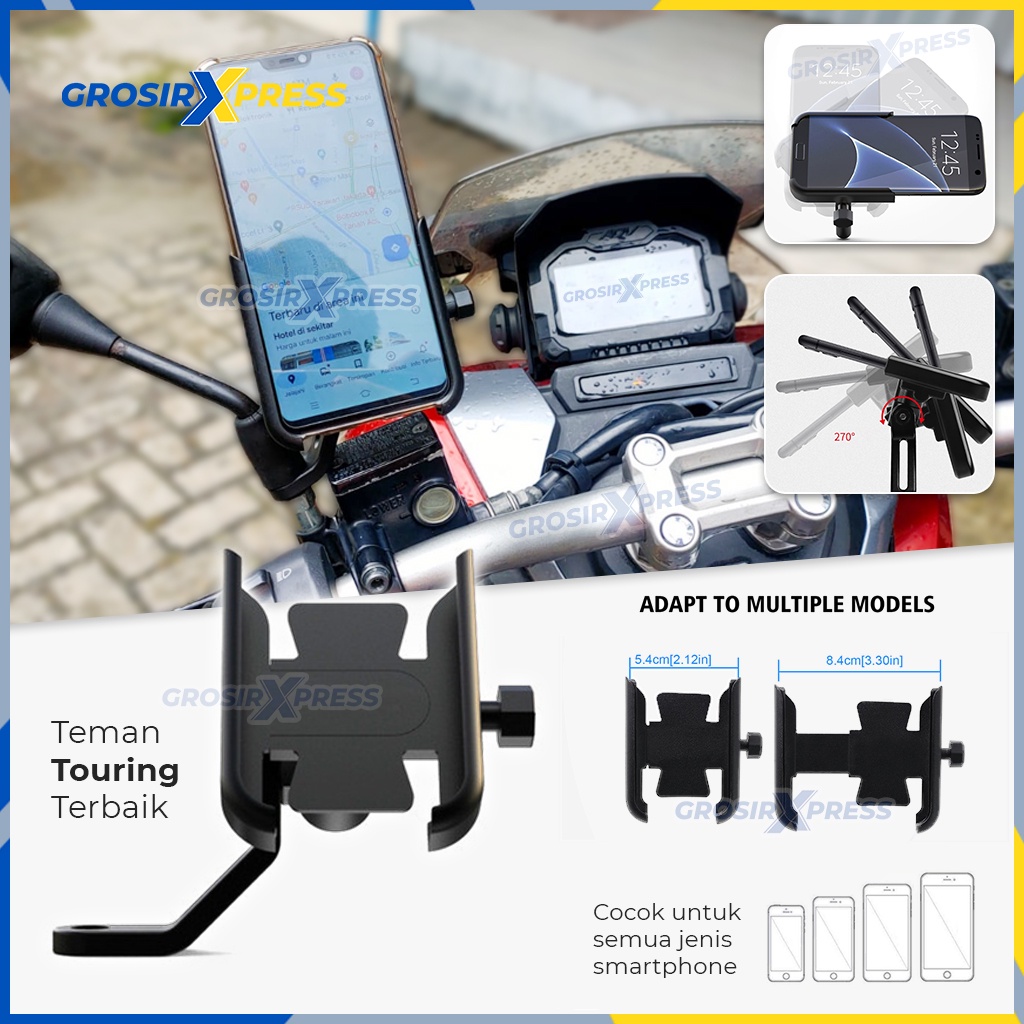 Jual Holder hp SPION tempat penahan pegangan handpone di motor original ...