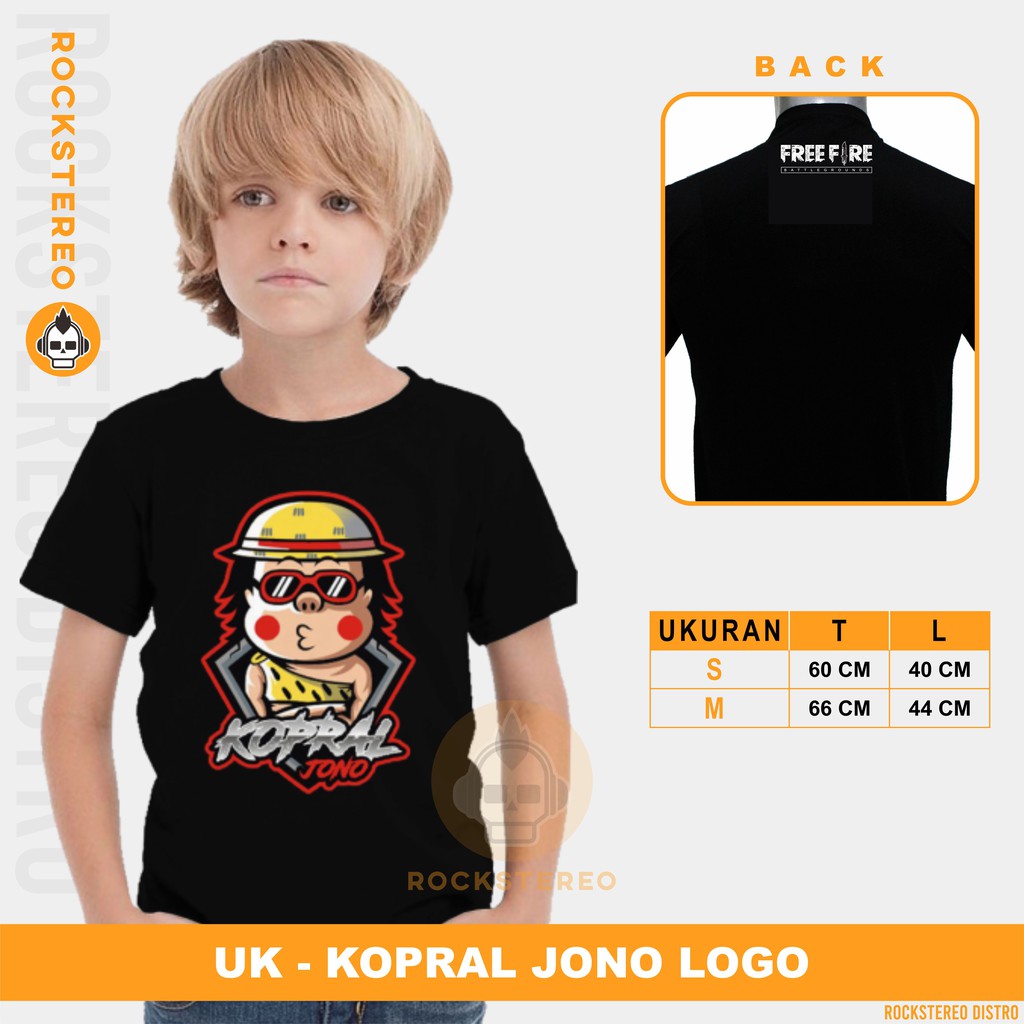 Jual KAOS ANAK GAME - ( FREE FIRE 3D / KAOS FF / FREE FIREE ...