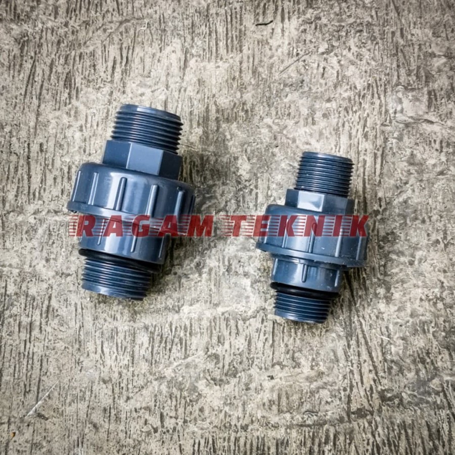 Jual Watermur Drat Luar 1" Penguin Double Nepel Water Moor Mur Union Thread Watermoor | Shopee ...