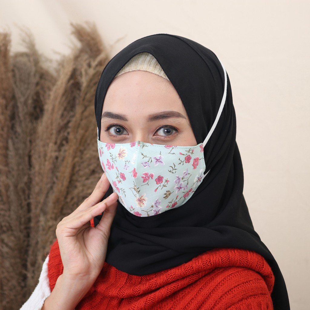 Jual Masker Kain Hijab Headloop | Shopee Indonesia