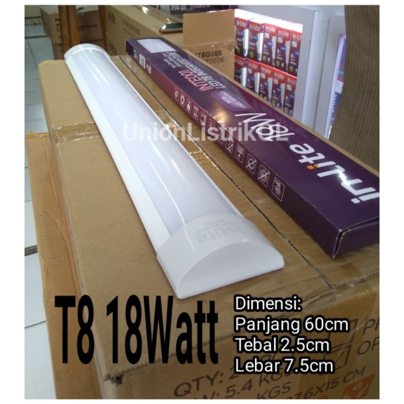 Jual Inlite INTE001 Lampu TL T8 18w Putih CDL 60cm | Shopee Indonesia